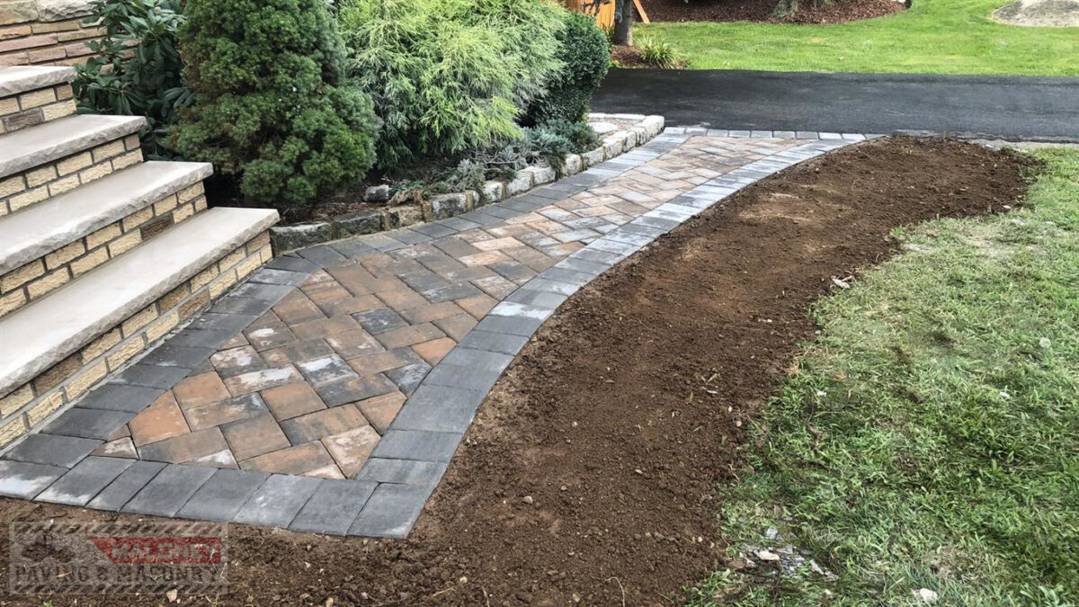 New Steps and Paver Walkway Installed in Livingstone, NJ - Maloney's ...